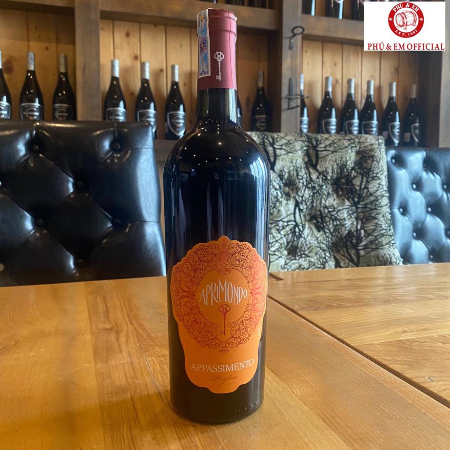 Rượu Vang Đỏ Ý Aprimondo Appassimento Rosso Puglia – PHU EM FOOD & WINE