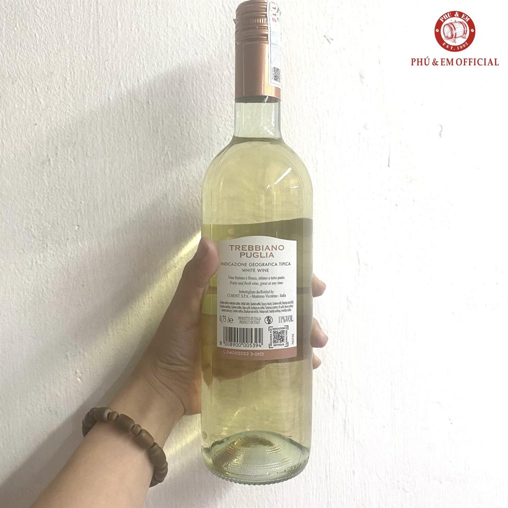 Rượu Vang Trắng Ý Terre Allegre Trebbiano – PHU EM FOOD & WINE