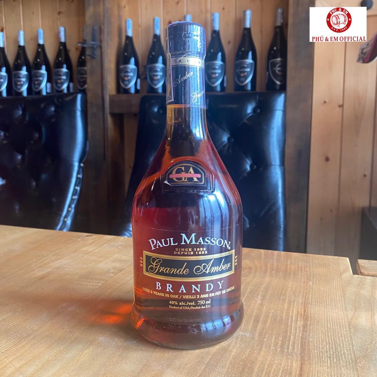 Rượu Brandy Paul Masson Grande Amber – PHU EM FOOD & WINE