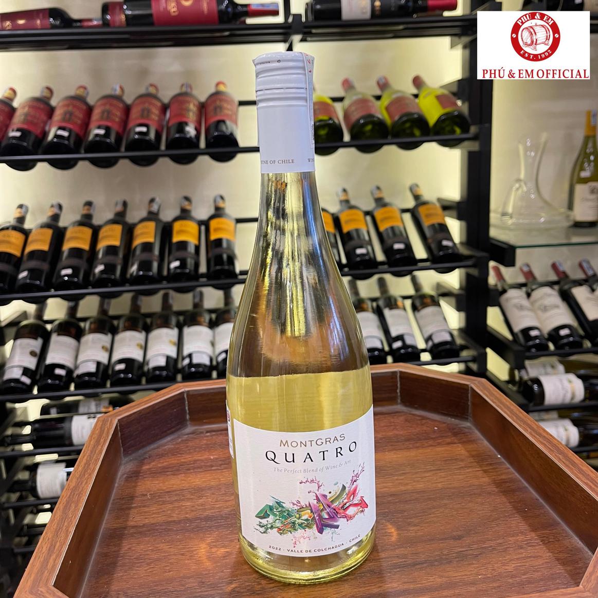 Rượu Vang Trắng Chile MontGras Quatro – PHU EM FOOD & WINE