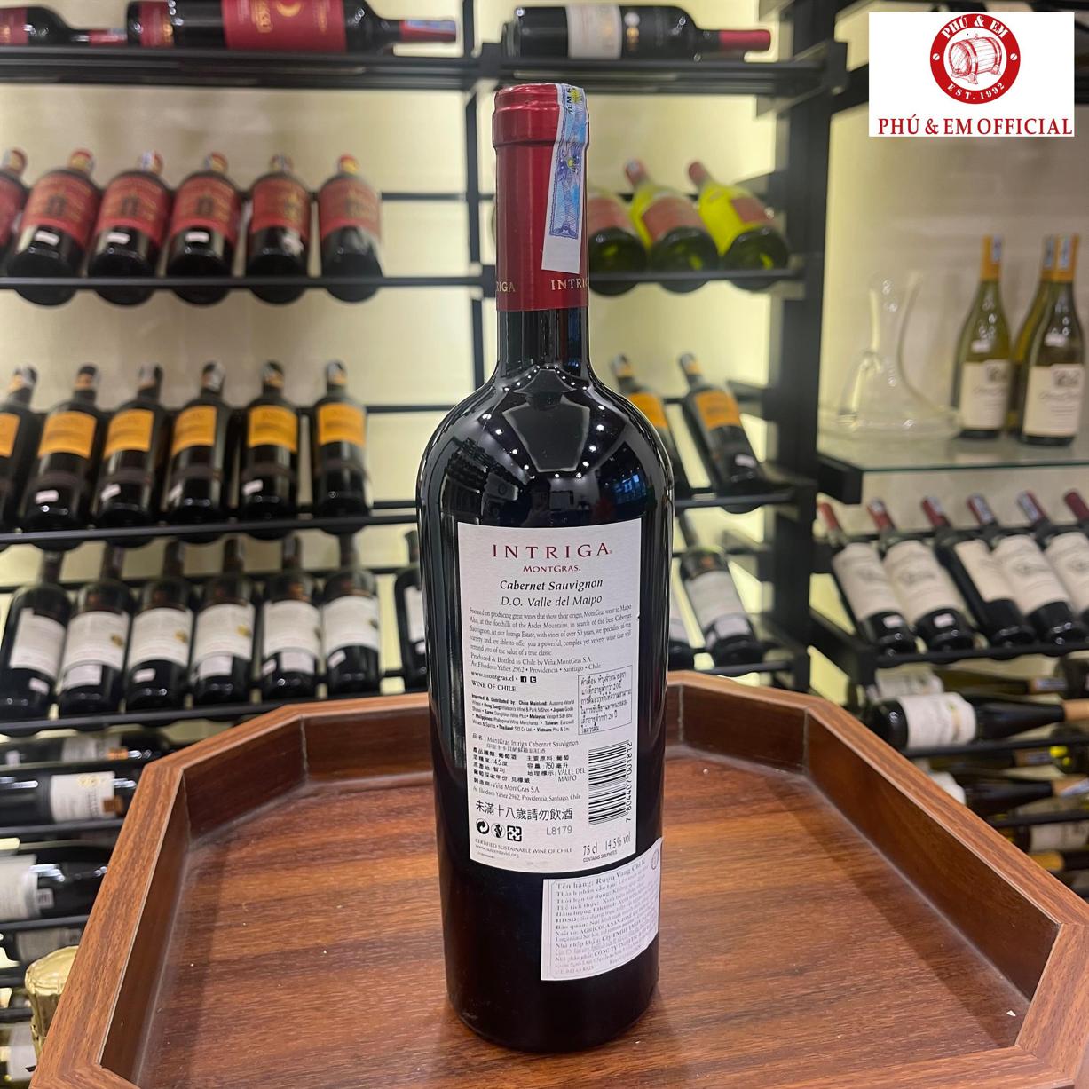 Rượu Vang Đỏ Chile MontGras Intriga Cabernet Sauvignon – PHU EM FOOD & WINE