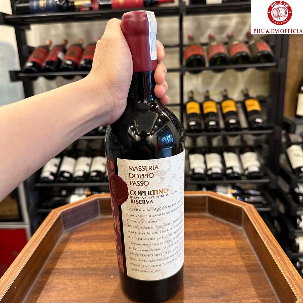 Rượu Vang Đỏ Ý Masseria Doppio Passo Copertino Riserva – PHU EM FOOD & WINE